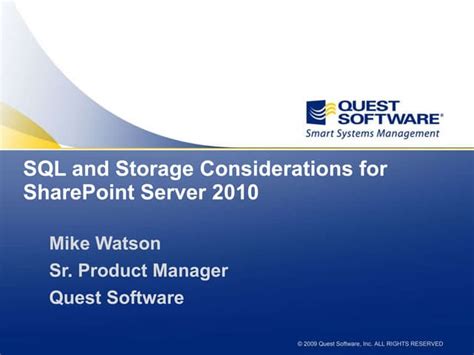 sql and storage considerations for share point server 2010 ppt
