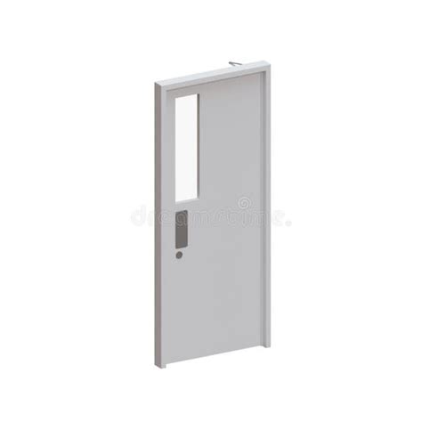 Classroom Door 3d Render Illustration Element 01 Stock Image Illustration Of Handle Design