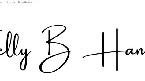 Stylish Handwritten Hello In Cursive