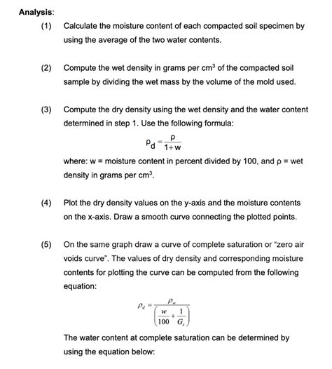 Solved Analysis 1 Calculate The Moisture Content Of Each Chegg Com