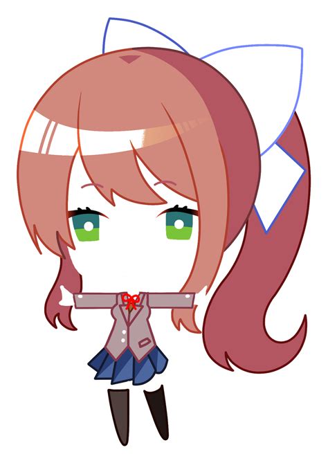 Chibi Monika As Null In Baldis Basics By Nikozz123 On Deviantart