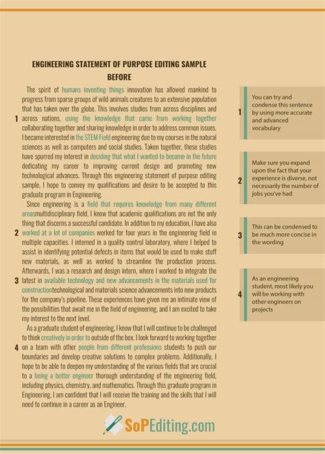 Original Engineering Statement Of Purpose Editing By Sopeditingsamples
