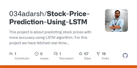 Github 034adarsh Stock Price Prediction Using Lstm This Project Is
