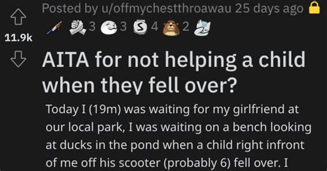 Man Asks If Hes A Jerk For Not Helping Out A Kid Who Fell Down Twistedsifter
