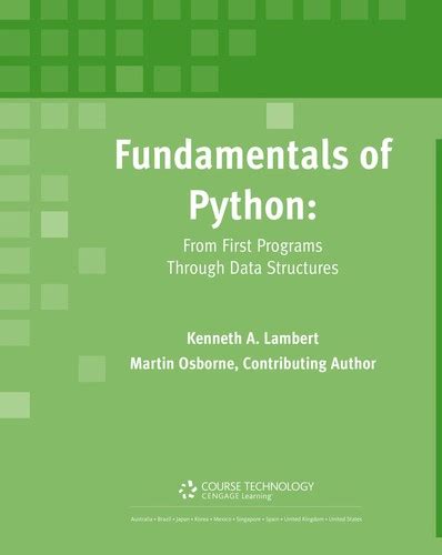 Fundamentals Of Python By Kenneth Alfred Lambert Open Library