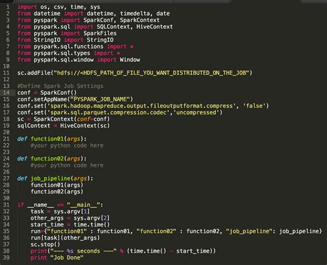 A Flexible Pyspark Job Spark Job In Python Script Template By Rbahaguejr Medium