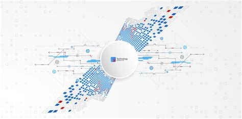 Abstract Orange Colored Technological Background Vector Image