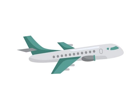 Premium Vector Plane Flying Travel Green