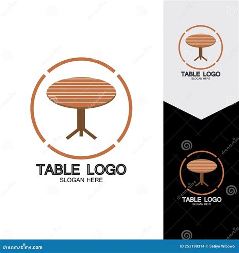 Table Vector Logo Icon Object Background Illustration Stock Vector Table Vector Logo Icon Object Background Illustration Stock Vector