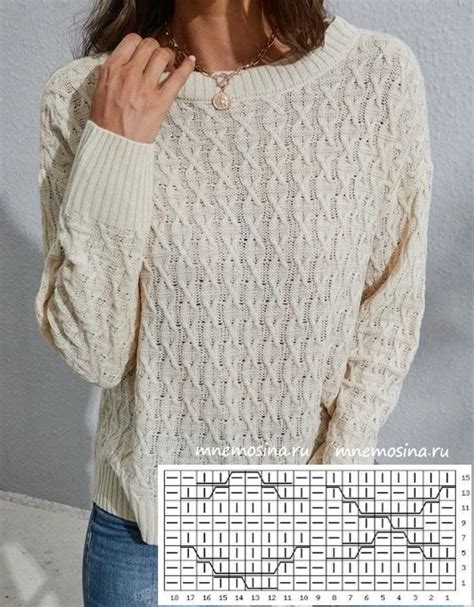 Узор со жгутами для джемпера In 2024 Modern Knitting Patterns Modern Knitting Cardigan