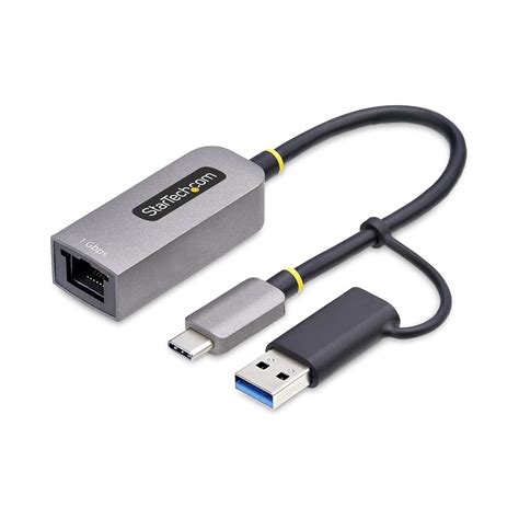 Usb C To Ethernet Adapter With Usb A Dongle 10 100 1000mbps Usb 3 0 To Gigabit