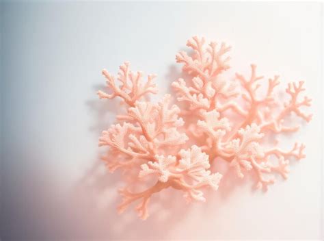 Premium Ai Image Coral Sunset Minimal Abstract Light Background