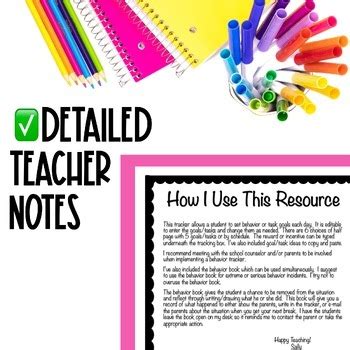 EDITABLE Individual Babe Behavior Tracker For Classroom Management