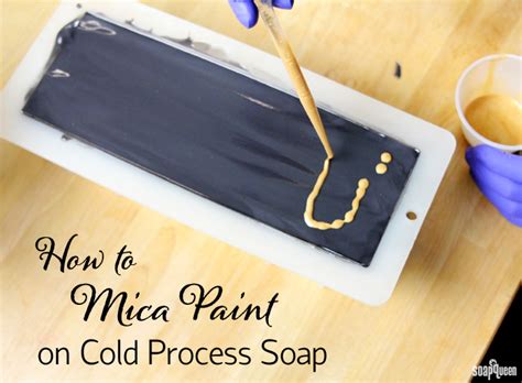 How to Mica Paint on Cold Process Soap - Soap Queen