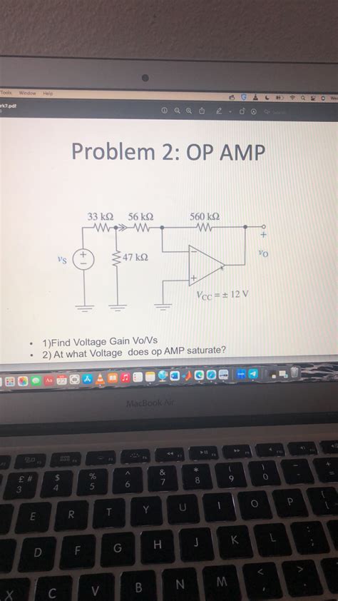 Solved Problem 2 OP 1 Find Voltage Gain Vo Vs 2 At Chegg Com