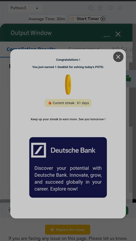 tanish prasad on linkedin geekstreak2024 geekstreak2024 deutschebank codingchallenge gfg…