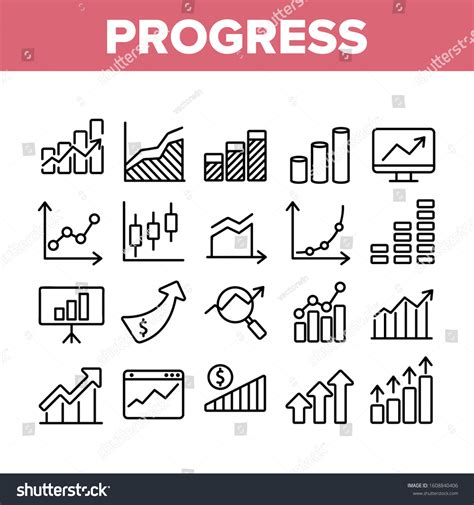 362 923 Progress Graph Icon Images Stock Photos Vectors Shutterstock