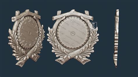 Wall Clock 15 3d Stl File For Cnc Etsy