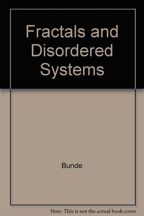 Fractals And Disordered Systems Armin Bunde 9780387540702