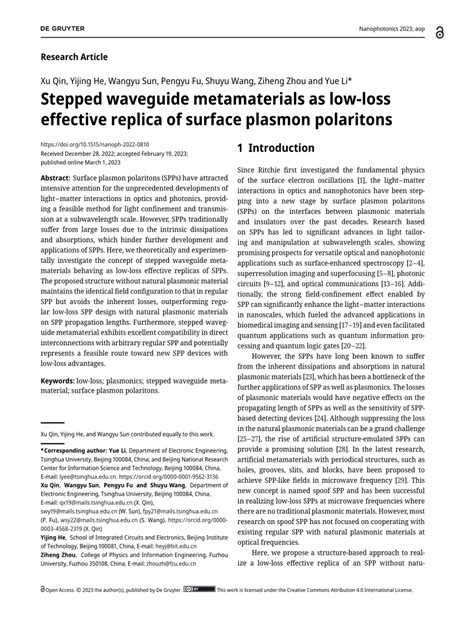Pdf Stepped Waveguide Metamaterials As Low Loss Effective Replica Of