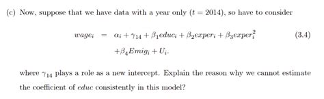 Solved Consider The Following Panel Data To Explain The Chegg Com