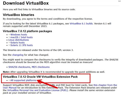 Installer Lextension Pack De Virtualbox Blog Eugenetoons