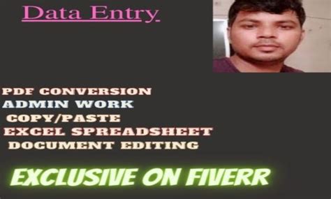 do data entry typing work in excel spreadsheet by monzu1985 fiverr