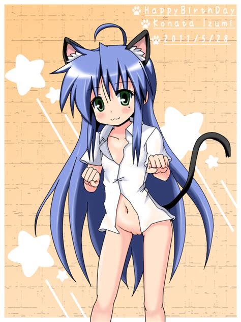 Rule 34 1girls Blue Hair Cat Ears Cat Tail Clothed Female Female Only