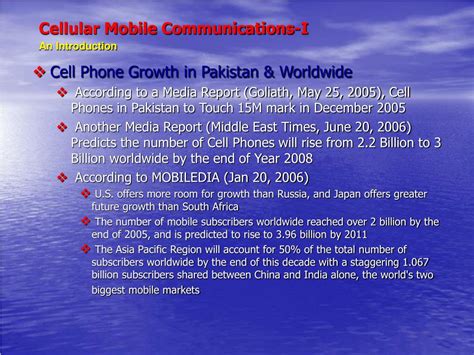 PPT Cellular Mobile Communications I An Introduction PowerPoint Presentation ID 5754193