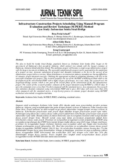 Pdf Infrastructure Construction Projects Scheduling Using Manual Program Evaluation And Review