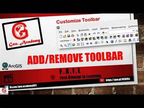 Customize Toolbar In GIS GIS Bangla Tutorial GIS Geo Academy