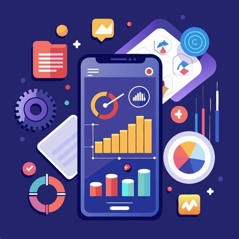 Mobile Online Data Monitoring Analysis And Management Illustrations Premium Ai Generated Vector