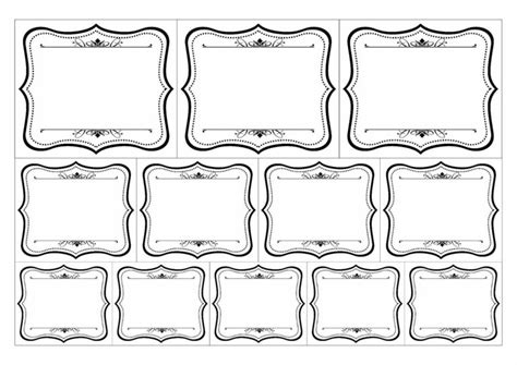 205 черно белых наклеек для распечатки