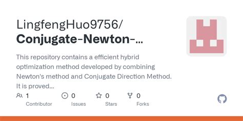 Github Lingfenghuo9756conjugate Newton Method This Repository