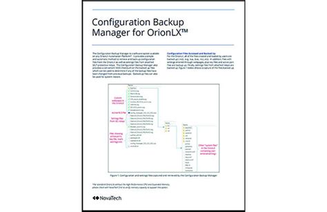 Product Update Configuration Backup Manager NovaTech Automation
