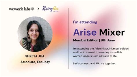 Shreya Jha On Linkedin So Excited For This Wework India Strongher Ventures