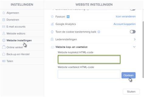 Hoe Kan Ik HTML Code Toevoegen In De Koptekst Combell Support