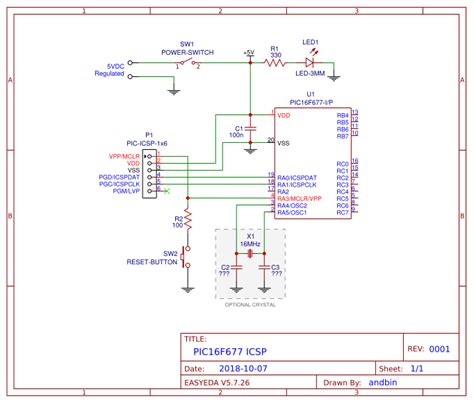Pic16f677 Icsp Easyeda