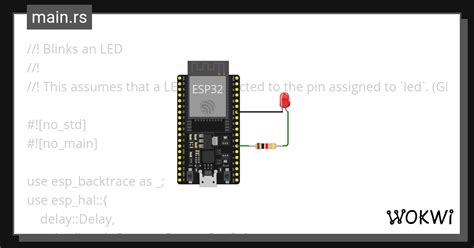 Esp32 Rust No Std Blinky Wokwi Esp32 Stm32 Arduino Simulator
