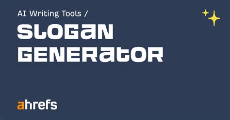 Pembuat Slogan Ai Gratis