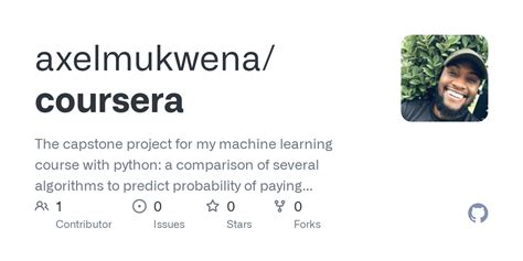 Github Axelmukwenacoursera The Capstone Project For My Machine Learning Course With Python