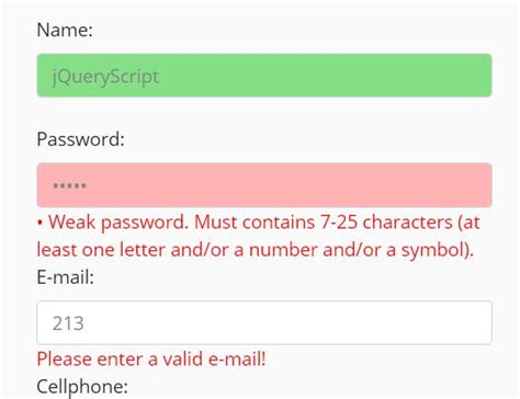 Creating Dynamic Validation Techniques For Web Forms Using Jscript