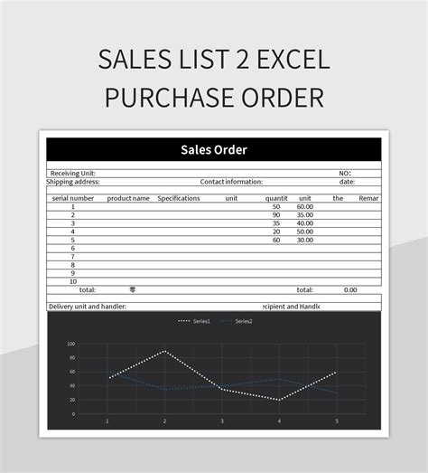 Sales List 2 Excel Purchase Order Excel Template And Google Sheets File For Free Download