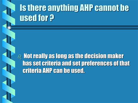 Ppt Analytical Hierarchy Process Ahp Powerpoint Presentation