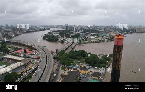 Aerial View Of Bustling Urban Landscape With Modern Architecture And A