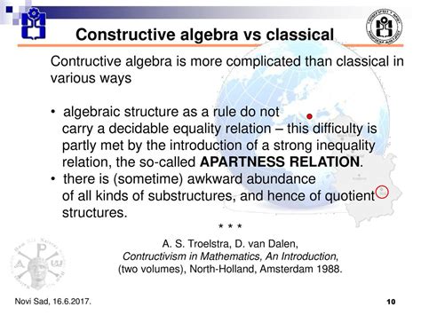 semigroups with apartness a new algebraic theory ppt download