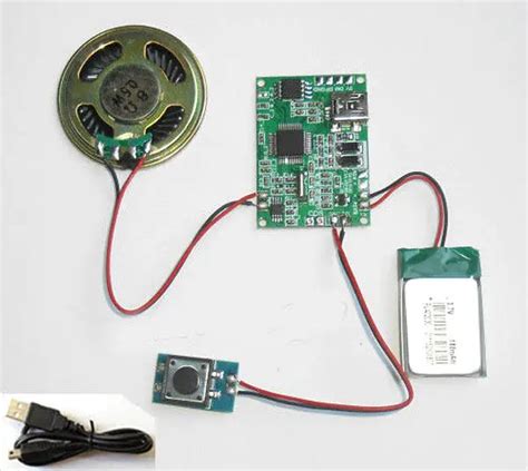 USB MP3 Voice Module For Greeting Card Gift Box Soundboard Music Cards Musical Sound 3 7 4 2V 5v