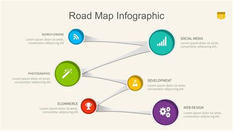 Bunch Of Different Colored Circles Connected To Each Other Google Slide Theme And Powerpoint