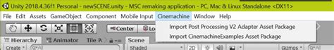 Cinemachine Cameras Not Shown In The Menu Unity Engine Unity