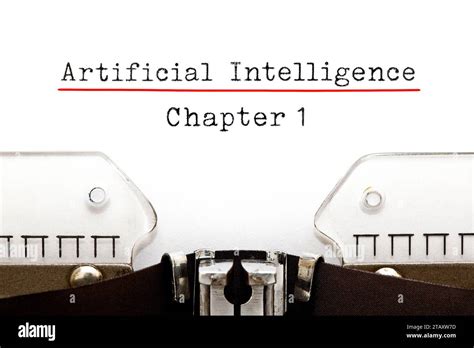 Text Artificial Intelligence Ai Chapter One Typed On Vintage Typewriter
